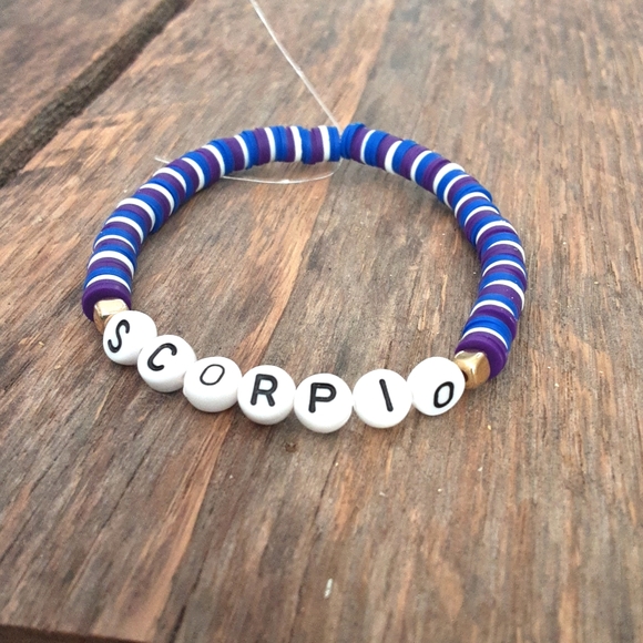 Accessories | Homemade Scorpio Clay Bead Bracelet | Poshmark